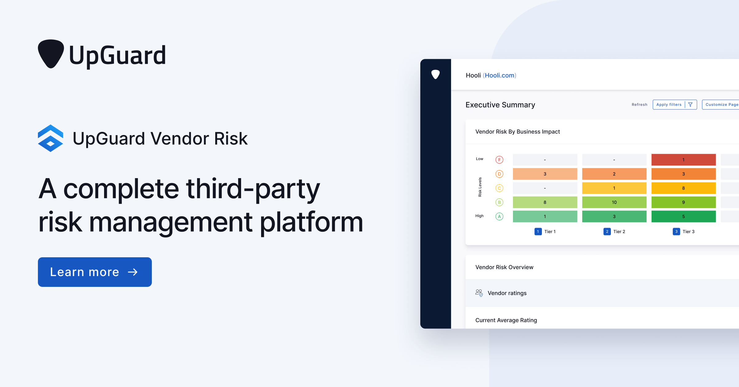 UpGuard Vendor Risk: Third-Party Vendor Risk Management Software | Overview